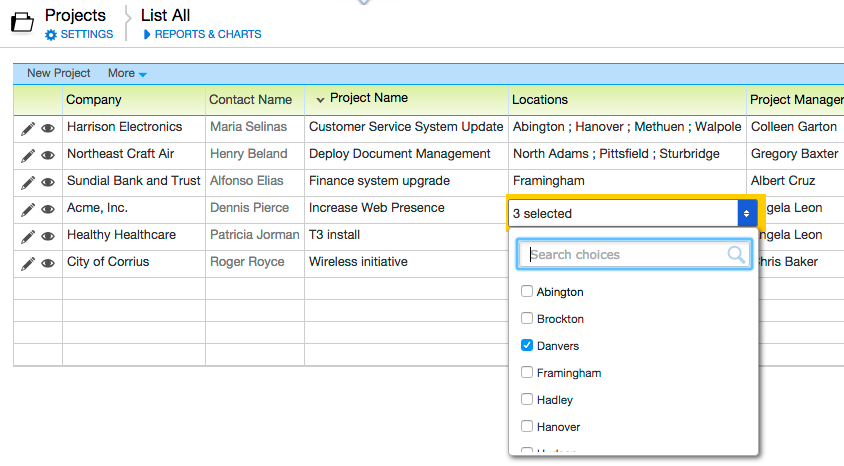 Using Multi select Text Fields Quickbase Help
